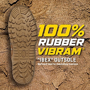 Tactical Research Khyber TR550 8 Inch Combat Boots for Men - Lightweight Hot Weather Multi-Terrain Army OCP ACU Coyote Brown Leather and Nylon with Vibram Traction Outsole, Coyote - 9 Wide