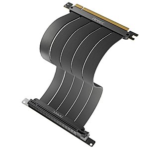 Antec PCIE 4.0 Riser Cable, GPU PCIE Riser Cable, PCIE 4.0 16x High Speed Riser Cable 90 Degree Connector 200mm Black, Compatible with RTX3090, RTX3080, RTX3070, RTX3060TI, RX6900XT, RX6800