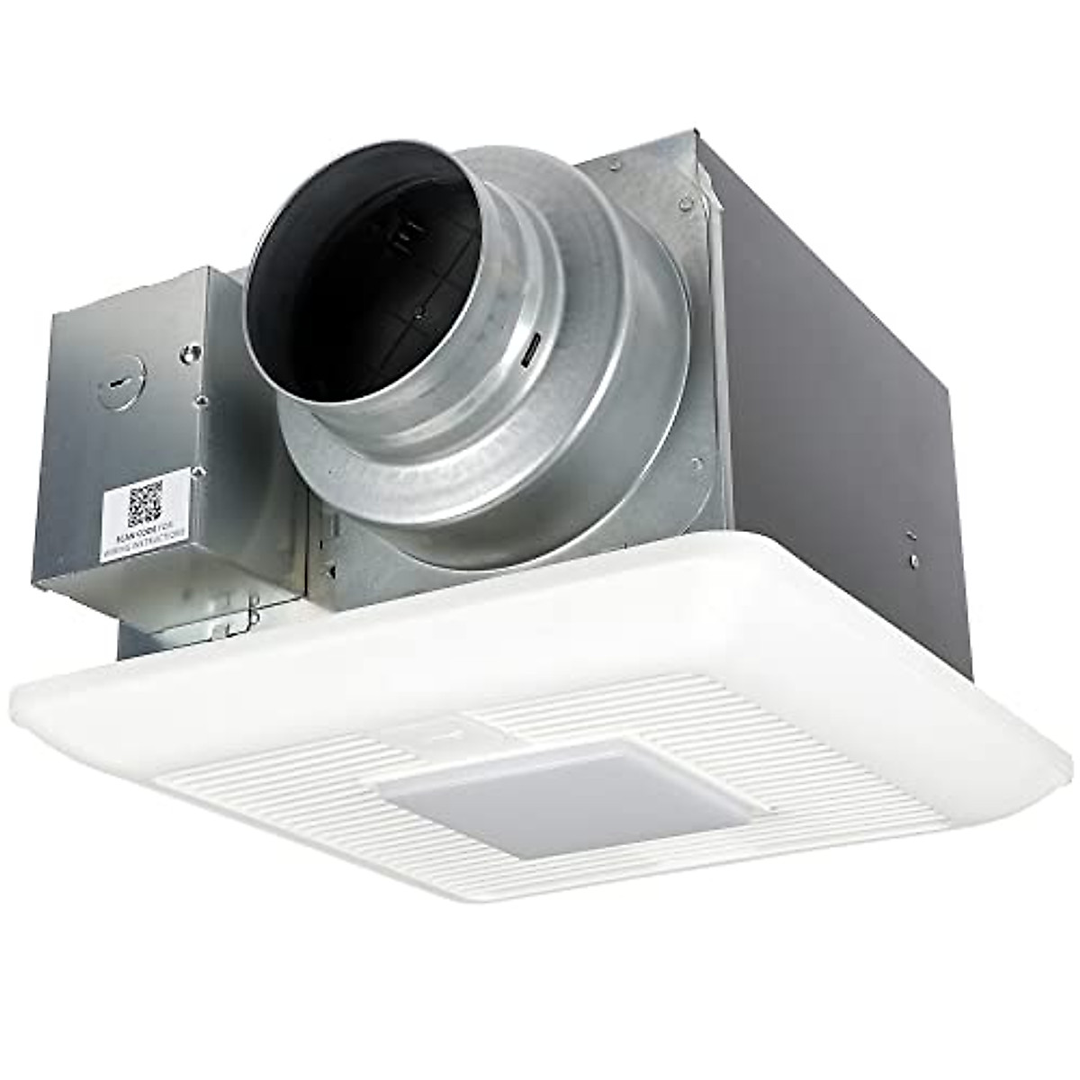 Panasonic FV-0511VKSL2 WhisperGreen Select Ventilation Fan with Light and Speed Controls, 50-80-110 CFM, Quiet Energy Star Certified Ceiling Mount Bathroom Fan with Pick-A-Flow Airflow Technology