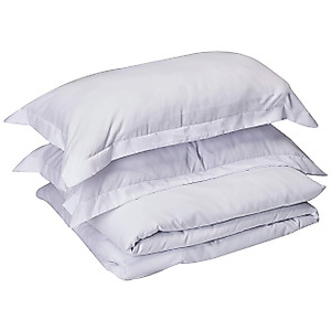 CELINE LINEN Best, Softest, Coziest Duvet Cover Ever! 1500 Premier Hotel Quality Luxury Super Soft Wrinkle Free 3-Piece Duvet Cover Set, King/Cali King, White