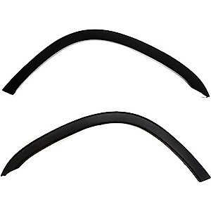 JIJIGUA Set of 2 Fender Flares Moulding Trim Wheel Opening Molding Front Black Plastic Pack 14482685 74155S10000 HO1291101,Easy to install,adapt to your car,Free return