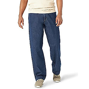 Wrangler Authentics Men's Fleece Lined Carpenter Pant,Dark Indigo,34W X 30L