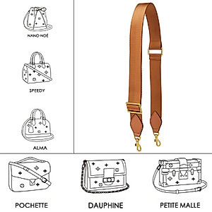 HUADEK Purse Strap Replacement Crossbody Handbag Stripe Wide Adjustable…