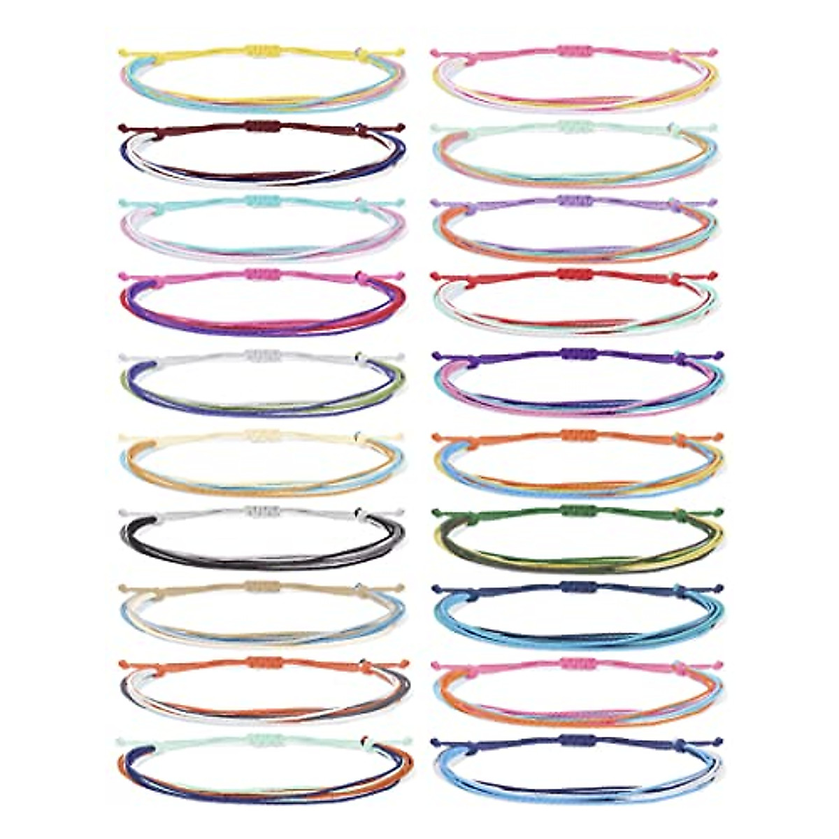 choice of all 20 Pieces Cute Bracelets for Teen Girls Sunflower String Bracelet Summer Ocean Anklets Adjustable Waterproof Handmade Bracelets Anklets for Women Men