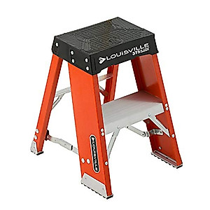 Louisville Ladder FY8002 2 ft. Fiberglass Step Stand with 300 lbs. Load Capacity Type IA Duty Rating, 2-Foot, Orange