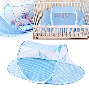 Crib Netting,Baby Bedding Portable Baby Mosquito Net ,Insect Screen, Ultralight, Folding Design for Dining Tables for Children Summer Supplies, Mosquito Net Crib Netting Kid Folding Baby Bedding