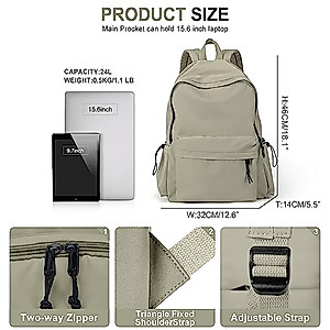 WEPOET Lightweight Basic Backpack For High School,College Bookbag For Womens,Travel Laptop Backpacks For Teen Girls,School Bag Casual Daypack