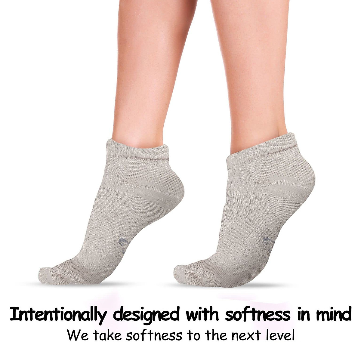 World's Softest Socks Classic Low - Comfortable Mens Socks (as1, alpha, m, regular, regular, Stone)