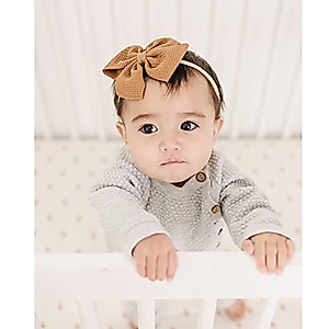 Prohouse 30 PCS Big Bows Baby Nylon Headbands Hairbands Hair Bows Elastics for Baby Girls Newborn Infant Toddler Child Hair Accessories