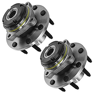 TRQ Front Wheel Hub Bearings Assembly Set Compatible with 1999-2001 Ford F-250 Super Duty F-350 Super Duty