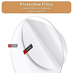 Enoin 1pack 7 Inch Round Clear Acrylic/Plexiglass Sheet Disc Circle Plastic Sheet 0.24" 1/4 Inch 6.0mm Thick, Plastic Sheet Transparent Board Panel for Glass, DIY Project, Paintings, Art Craft