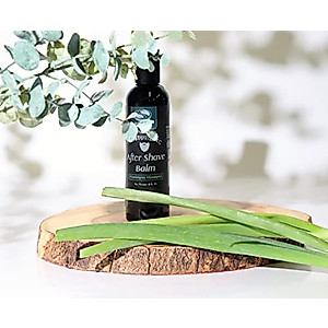 The Henna Guys 4 fl. Oz Lemongrass & Eucalyptus Aftershave Balm, Excellent Aftershave Lotion, Soothes and Moisturizes After Shaving. Takes away Dryness