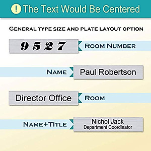 Personalized Office Engraved Name Plate with Wall or Desk Holder 2"x10"