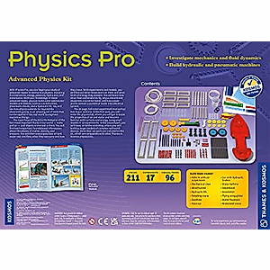 Thames & Kosmos Physics Pro (V 2.0) Science Kit | 96 Page Color Manual | 31 Experiments | Advanced Physics Education Kit | Parents' Choice Silver Award Winner