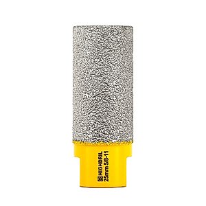 HIGHDRIL Diamond Milling Bit for Enlarging and Shaping Hole,Diameter 25MM (1") Dry Drilling Core Bit for Porcelain,Hard Ceramic,Granite and Marble