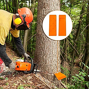 GarMills Tree Felling Wedges Spiked Logging Tools for Chainsaw Tree Log Cutting Set of 4 Pack with 2 x 5.5 Inch and 2 x 8 Inch.