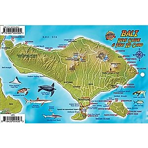 Bali Indonesia Dive Map & Coral Reef Creatures Guide Franko Maps Laminated Fish Card