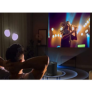 Mini Projector, Portable Video-Projector,5000 Lumen Projector,Multimedia Home Theater Movie Projector,Compatible w Full HD 1080P HDMI,VGA,USB,AV,Laptop,Smartphone for Movie,Party,Outdoor Entertainment