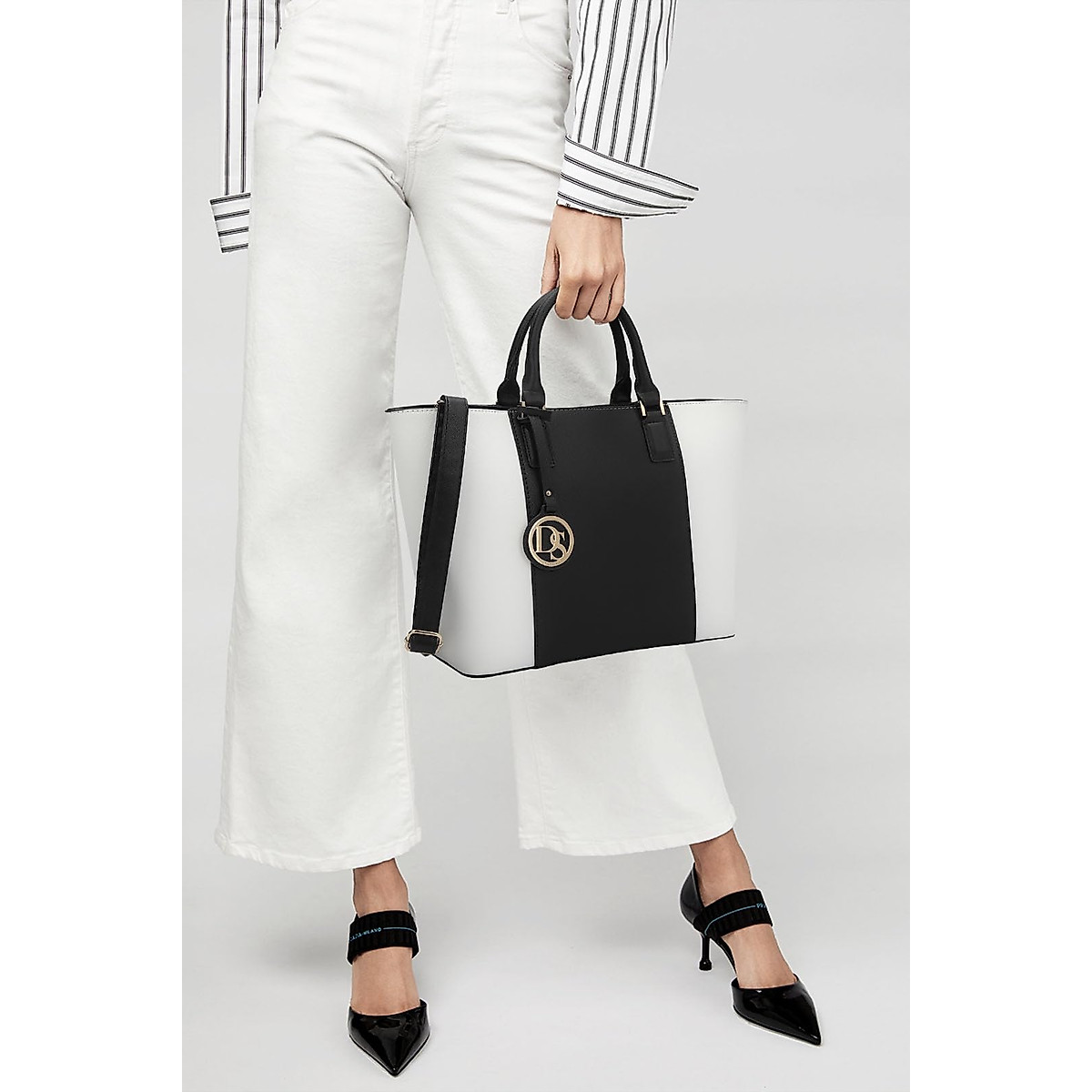 Dasein Satchel Purse Handbag for Women Large Shoulder Work Tote Bag With Matching Wallet