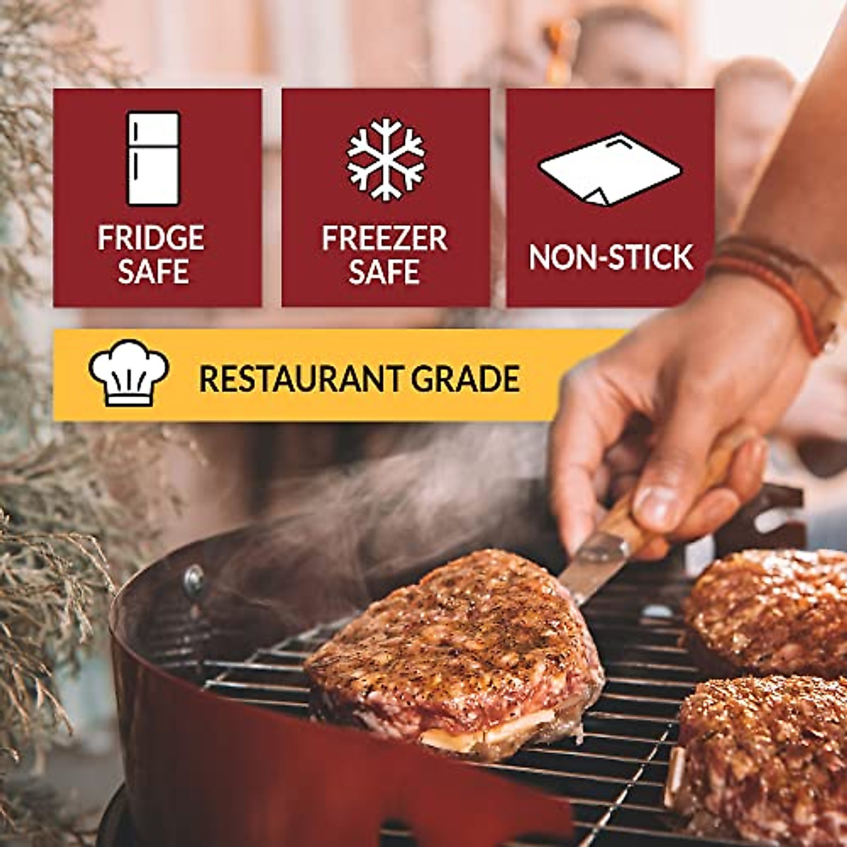 (1000 Pack) Reli. Hamburger Patty Paper (4.5 Inch Round) | Wax Paper | Food Grade Patty Paper,Parchment Paper Sheets| Non-Stick Paper for Burger Press/Separating Frozen Patties,Restaurant-Grade (4.5")