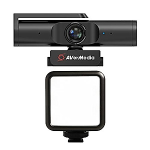 AVerMedia PW513L 4K Ultra HD USB Webcam with RGB Light, for Gaming, Streaming and Video conferencing. Works with OBS, Zoom, Teams and Skype. TAA/NDAA Compliant. [Special Edition]