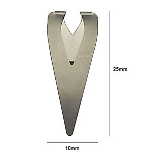 NX Garden Book Darts Line Markers 12PCS Stainless Steel Metal Page Holder Multicolor