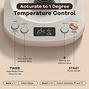 Mecity Electric Gooseneck Kettle With Keep Warm Function & LCD Display Automatic Shut Off Coffee Kettle Temperature Control Pour Over Kettle 1200 Watt, 0.8L, 120V, Milk White