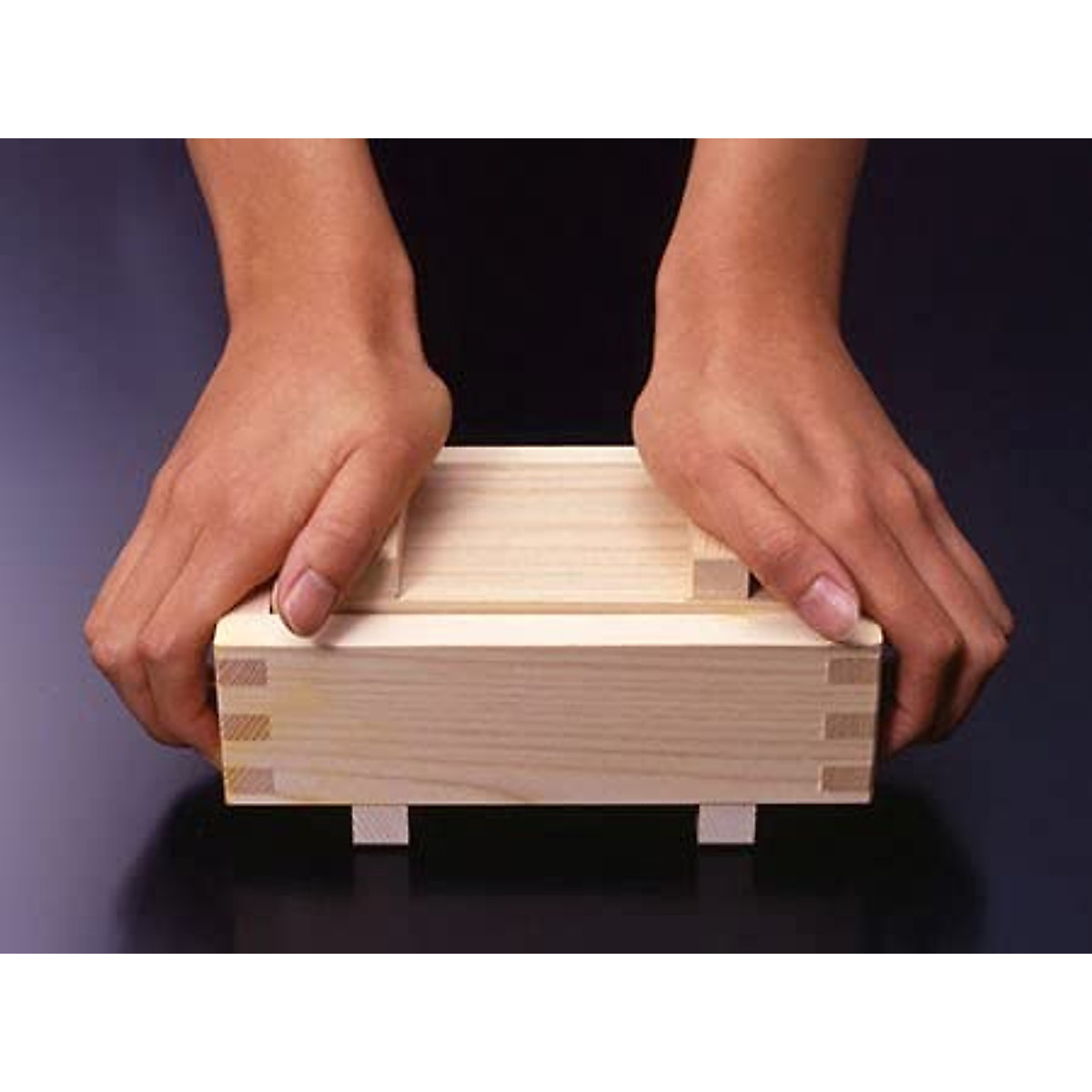 EDOYA Hinoki Wood Sushi Press Mold Oshizushi Made in Japan 5 slices(8.3×3 inch)