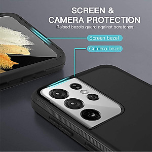 AICase Belt-Clip Holster Case for Galaxy S21 Ultra with Screen Protector, Heavy Duty Drop Protection Full Body Rugged Shockproof/DustProof Tough Military Grade Phone Cover for Samsung Galaxy S21 Ultra