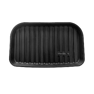 Pedigree 3D TPE Material Tesla Model Y Trunk Mat Ful Cover All Weather Rear Trunk Storage Mat Custom Fit Heavy Duty Rubber Odorless MY Accessories 2020 2021 2022(Front Trunk mats+Trunk mats+Caogo mat)