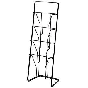 YAMAZAKI Home Steel | Magazine Rack, One Size, Black