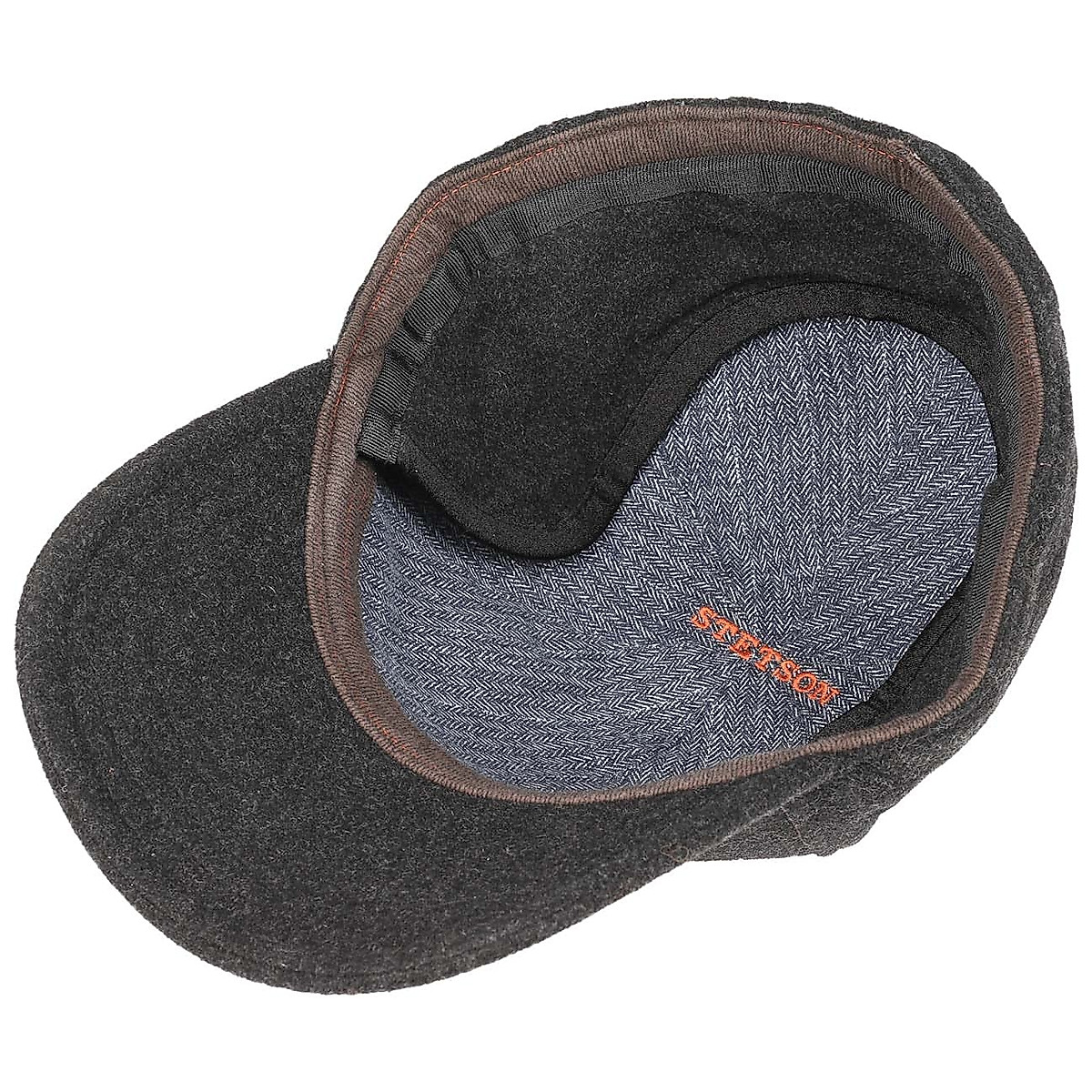 Stetson Vaby Ear Flaps Cap Men anthracite 7 1/2-7 5/8