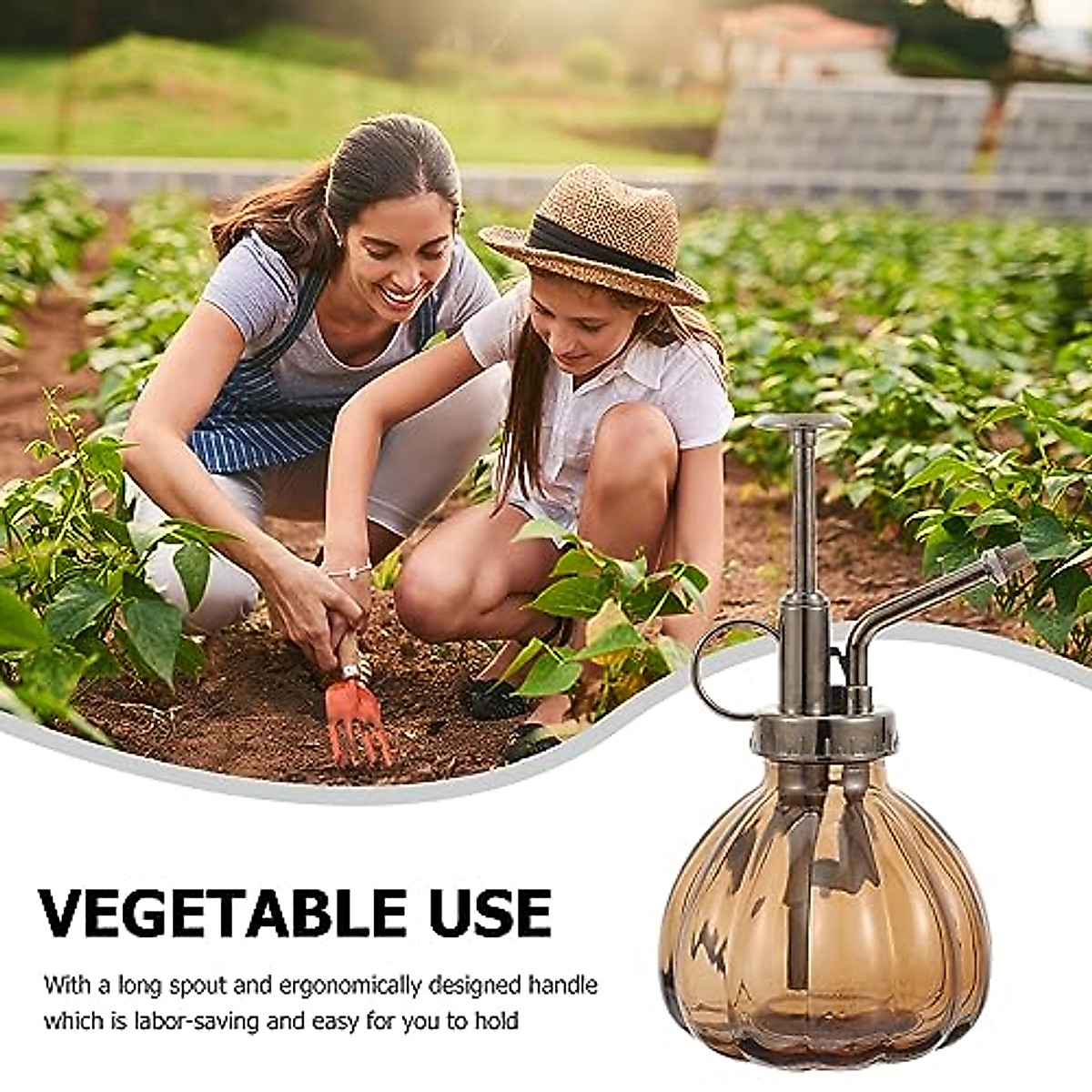 SAFIGLE Watering can Plants Spray Mister Glass Mister Spray Bottle Water Spritzer for Plants Succulent Accessories Succulent Watering Bottle for Home Balcony Glass Spray Bottle