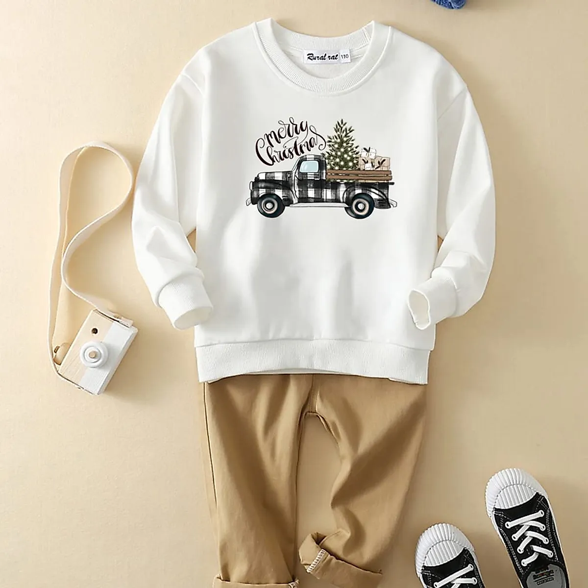 Iron on Decals & Patches - 3 Sheets Heat Transfer Stickers - Christmas Tree, Car, Deer Patterns for T-Shirts, Pillow, Hoody, Bag