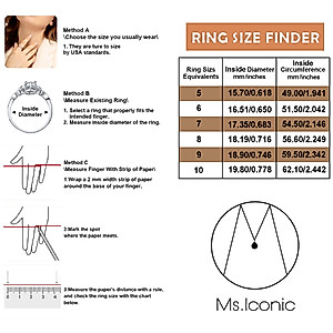 Moissanite Rings for Women 2 Carat Round Cut Sterling Silver Rings D Color VVSI Lab Created Diamond Wedding Rings for Women