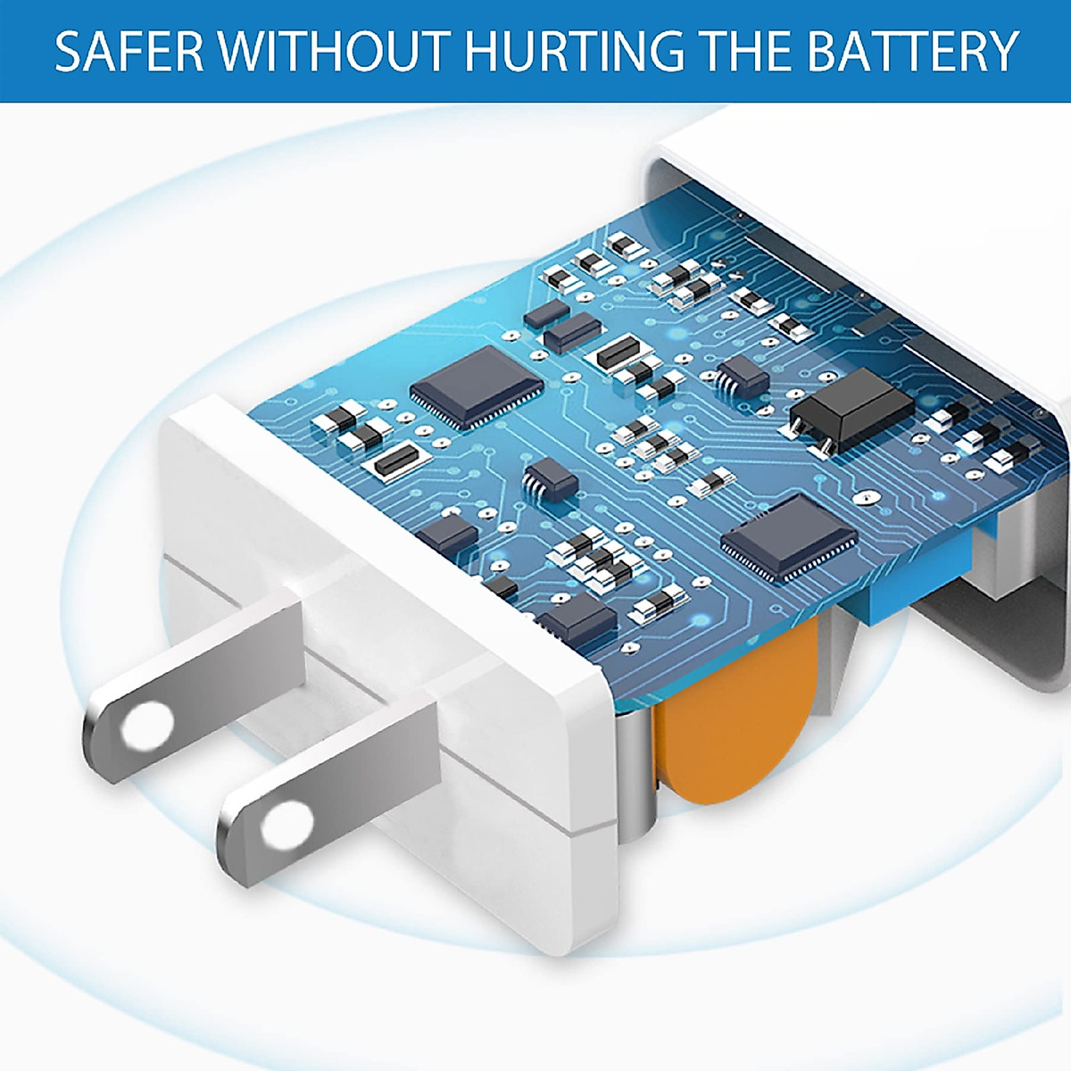 Weatherproof Outdoor Quick Charge 3.0 Power Adapter, Continuously Power Supply Compatible with Arlo Pro, Arlo Pro 2 and Arlo Go, 16.4 ft/5 m Long and Thin Cable