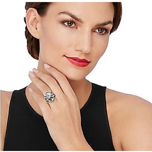 HUKQBUNX 925 Sterling Silver Creative Dragonfly Insect Fashion Women's Fresh Ring Size 6-10 (Size 7)