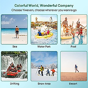 YIWEVEN Waterproof Phone Case, [2 Pack] IPX8 Universal Water-Proof Pouch Cellphone Dry Bag for iPhone 13/12/11/XR/XS/SE 2022/7/8/Samsung Galaxy/Moto/Google/Blu and More up to 7 inch