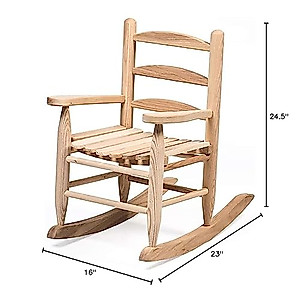 Lehman's Handcrafted Eli & Mattie Amish Made Children's Size Wooden Rocking Chair