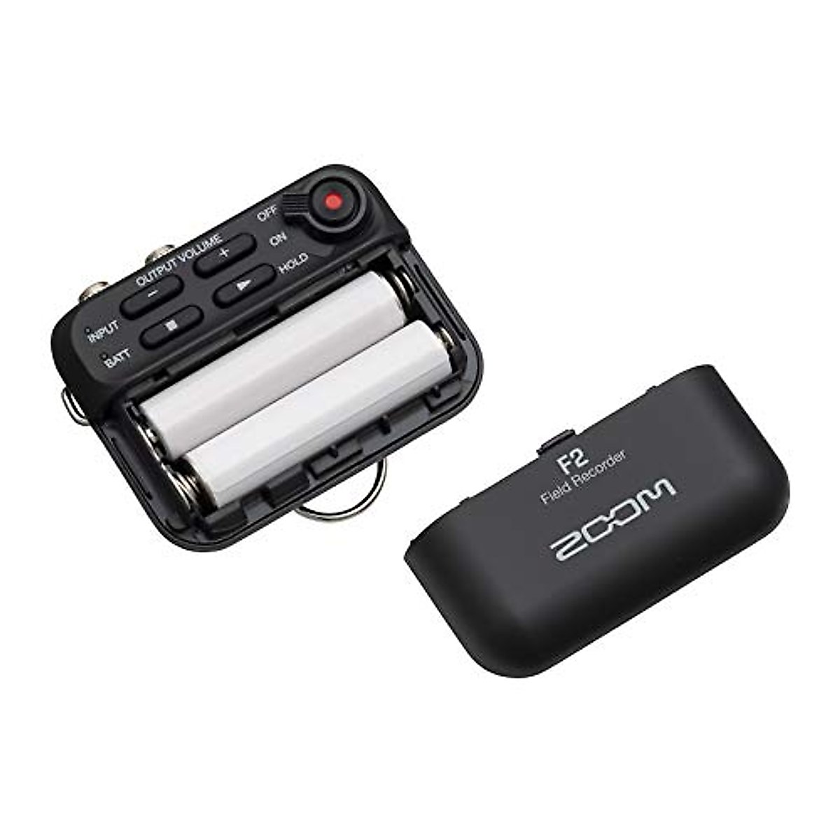 Zoom F2 Lavalier Body-Pack Compact Recorder, 32-Bit Float Recording, No Clipping, Audio for Video, Records to SD, and Battery Powered with Included Lavalier Microphone