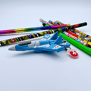 Novelty Thumb Drive - Cute USB Drive 16GB - Fighter USB Drive - Trendy USB (Blue Fighter Plane)