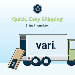 Vari Essential Height Adjustable Electric Standing Desk - Home Office Standing Desk with VariDesk Sturdy T-Legs - Quiet Motorized Standing Desk - 48x24 Inch Small Standing Desk - White, 1 Box