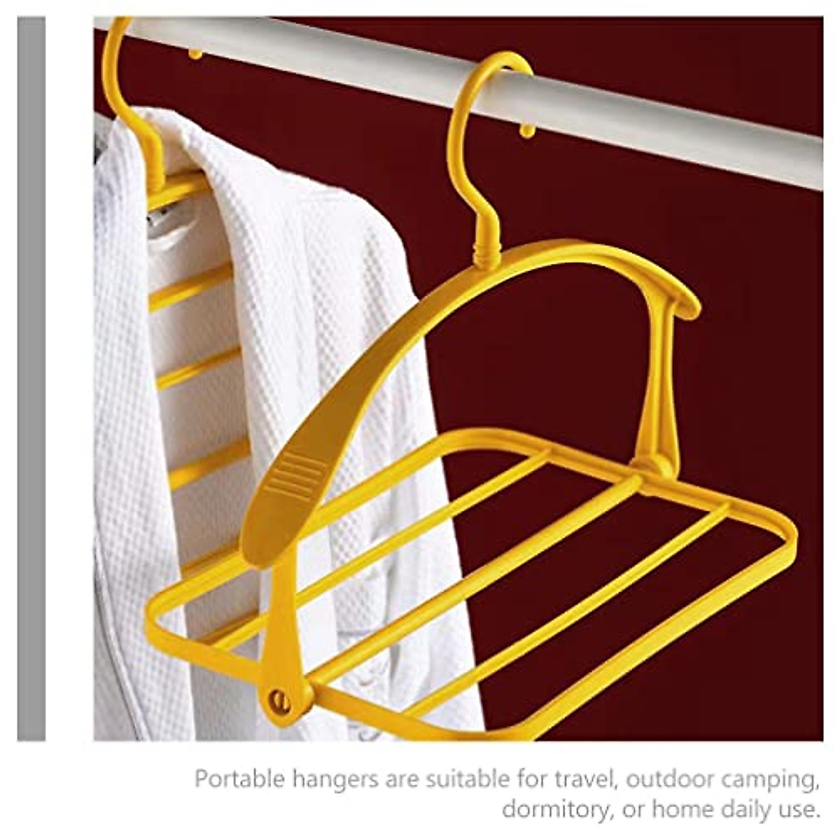 iplusmile Clothes Hanger Rack Drying Rack Clothing 2pcs Clothes Drying Rack Plastic Clothes Hangers Multifunctional for Hanging Sweaters Shoes Towels Diapers Bra Scarf Laundry Drying Rack