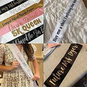 Custom Text Satin Sash | Custom Quote Sash Custom Sash Personalized Sash Birthday Sash Bachelorette Sash Bride to Be Sash