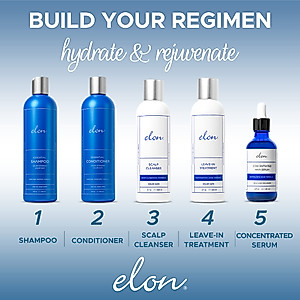 Elon Essential Conditioner for Women - Moisturizing Conditioner for Dry Hair, Nourish Damaged Hair, Protects Against UV Color Extending Moisture - Sulfate Free & Paraben Free (12 oz)