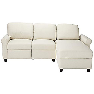 Serta Copenhagen Reclining Sectional with Right Storage Chaise - Beige