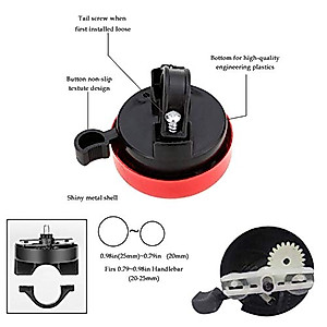 Ktdzone I Like My Bike Bell - Bicycle Bell - Loud Aluminum Bike Horn Ring Mini Bike Accessories for Adults Men Women Kids Bikes Red 1PC