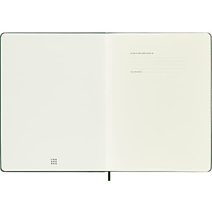 Moleskine Notebook, Extra Large, Ruled, Myrtle Green, Hard Cover (7.5 x 9.75)