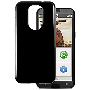 Shantime Emporia Smart 5 Case + Universal Mobile Phone Lanyards, Neck/Crossbody Soft Strap Silicone TPU Cover Bumper Shell for Emporia Smart 5 (5.5”)