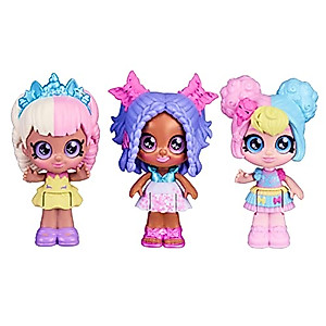 Kindi Kids 50234 Minis 3 Pack Collectable Posable Bobble Head Figurine 3pc